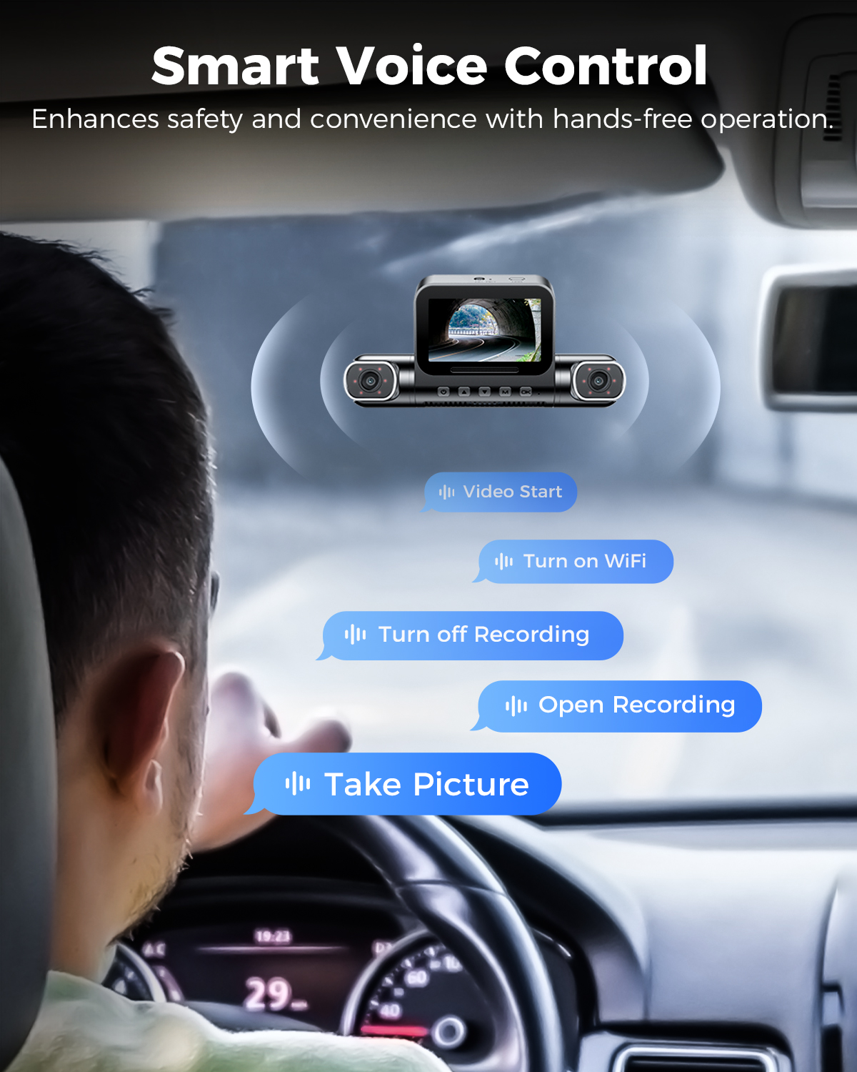 AZDOME M660 4 Channel 360° Dash Cam Front and Rear Inside with 128GB ...