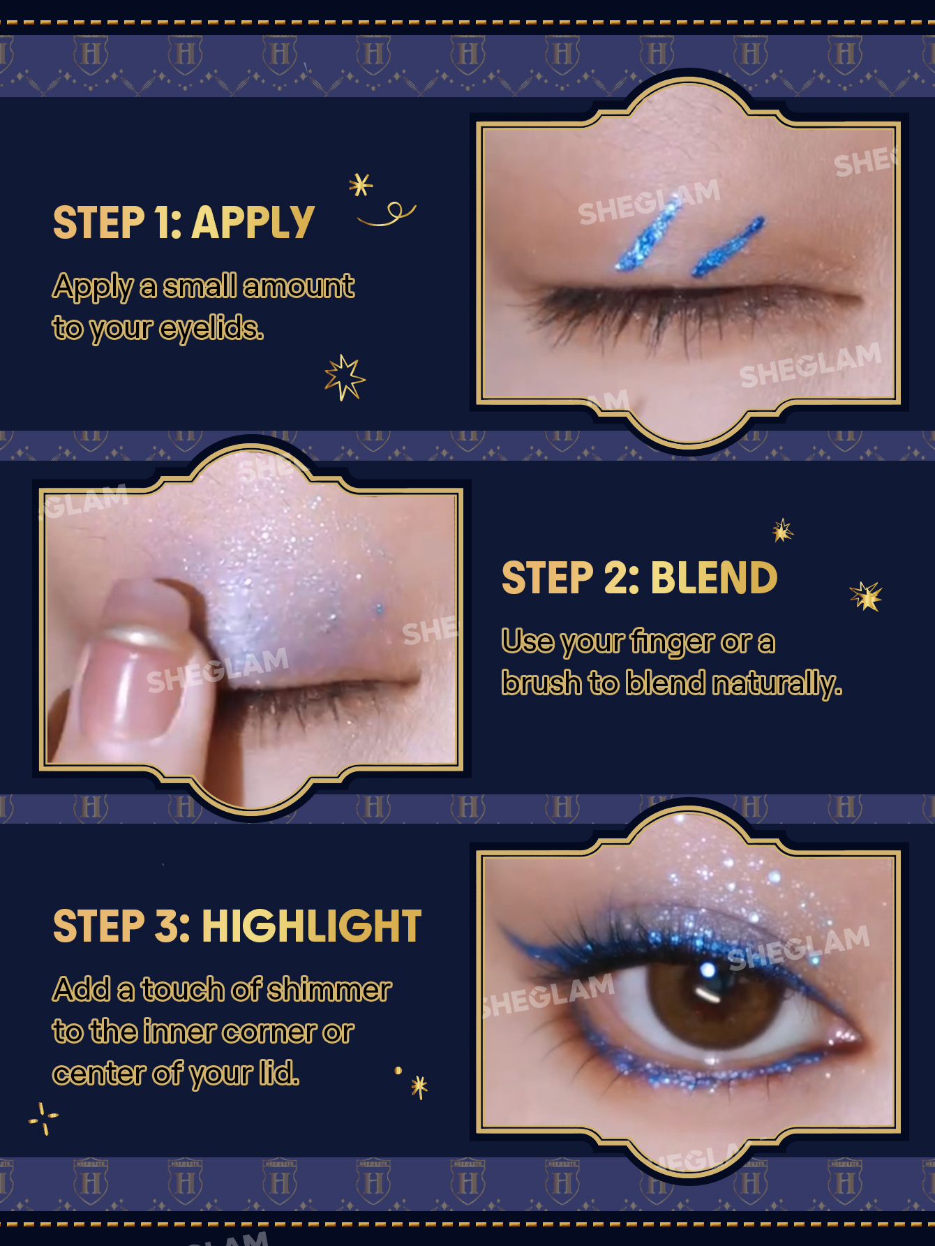 Harry Potter™ 丨 SHEGLAM Houses Of Hogwarts Glitter Liner | Shopee ...