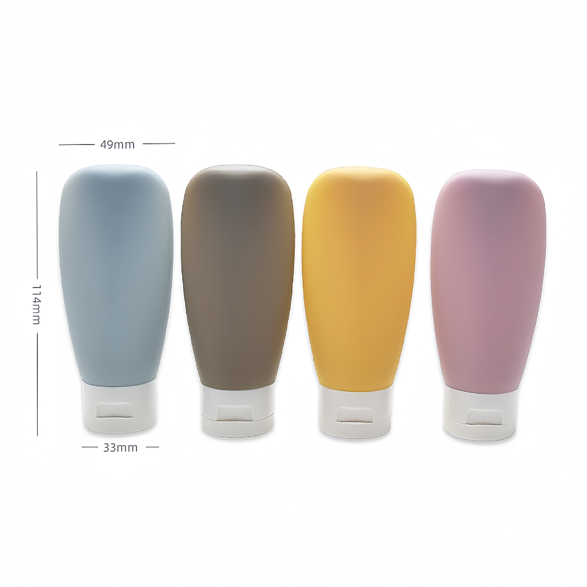 Silicone Split Bottle Portable Leak Proof Small Bottle Split Empty ...