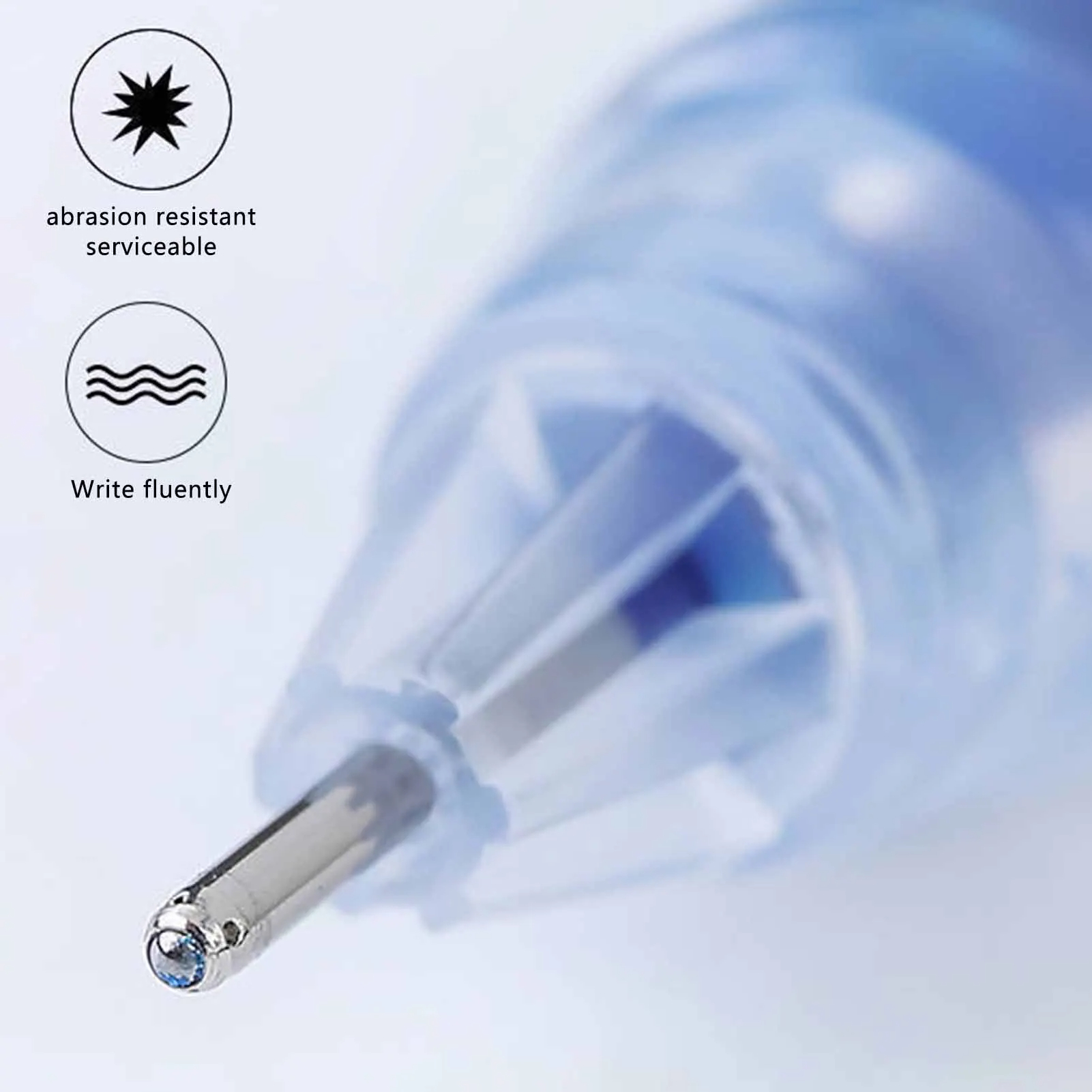 50/100pcs Large Capacity Neutral Gel Pen 0.5MM Red Blue Black Signature ...
