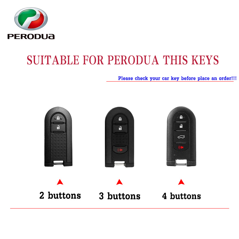 Perodua 2/3/4 Buttons Car Key Cover Perodua Remote Key Case For Perodua ...
