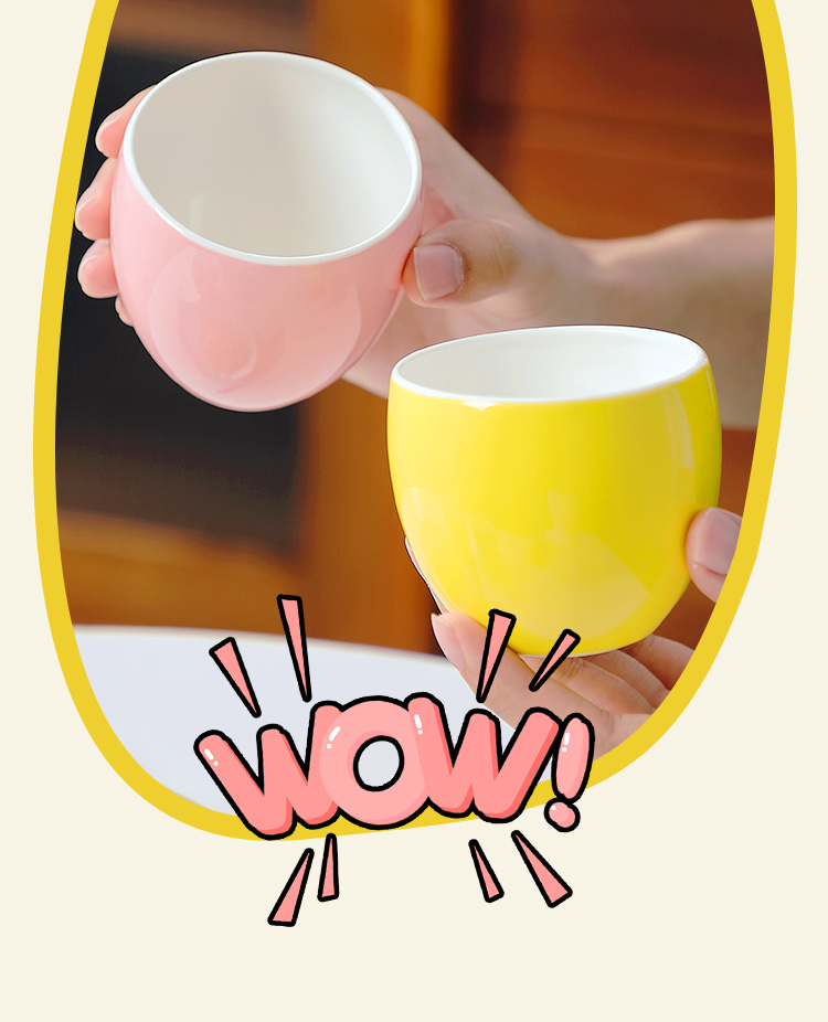 Bincoo Ceramic Cup Coffee Cup Slant Mouth Pulling Cup Tasting Cup Water ...