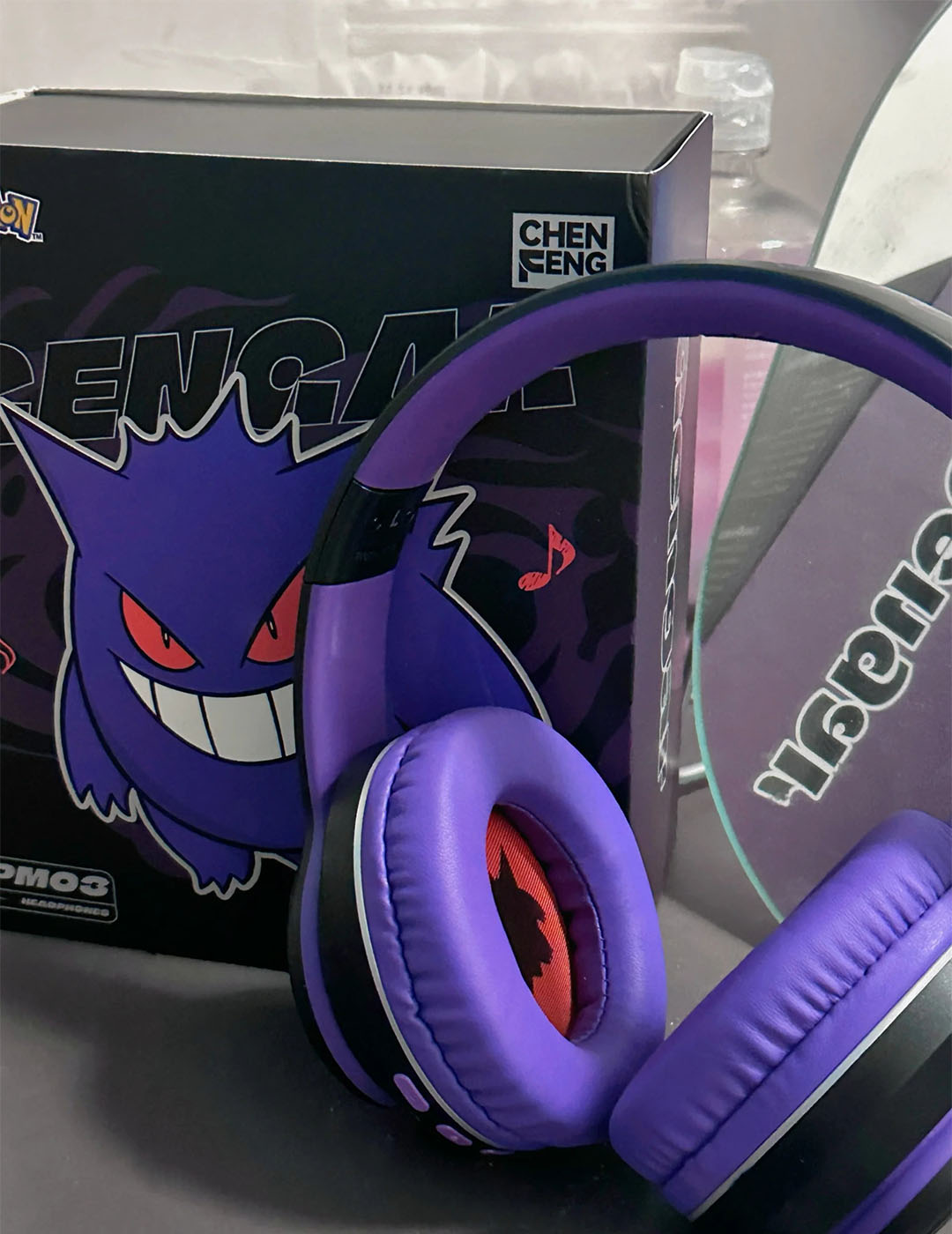 Pokemon PM03 Series Wireless Bluetooth 5.4 Headphones With RGB Gengar ...