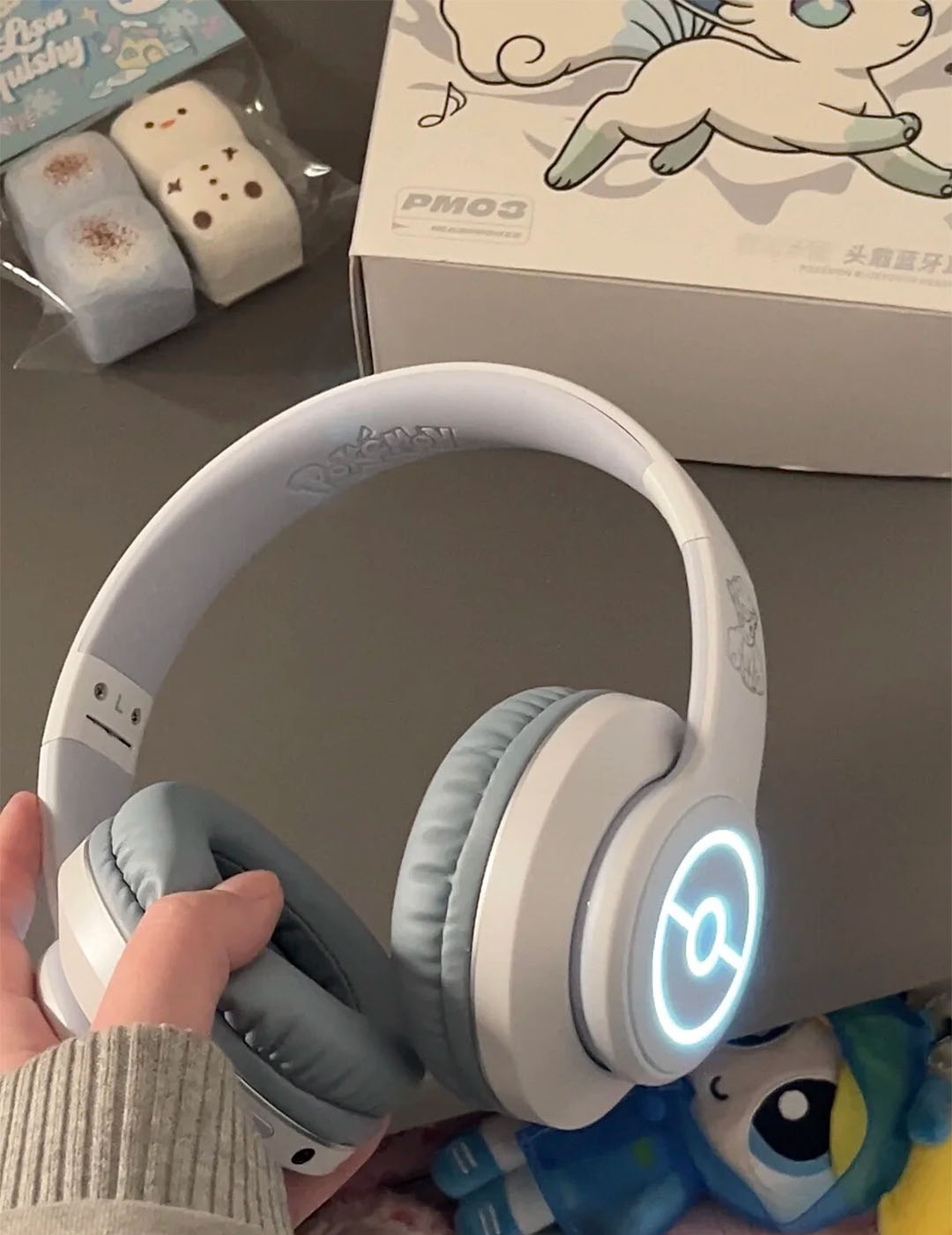 Pokemon PM03 Series Wireless Bluetooth 5.4 Headphones With RGB Gengar ...