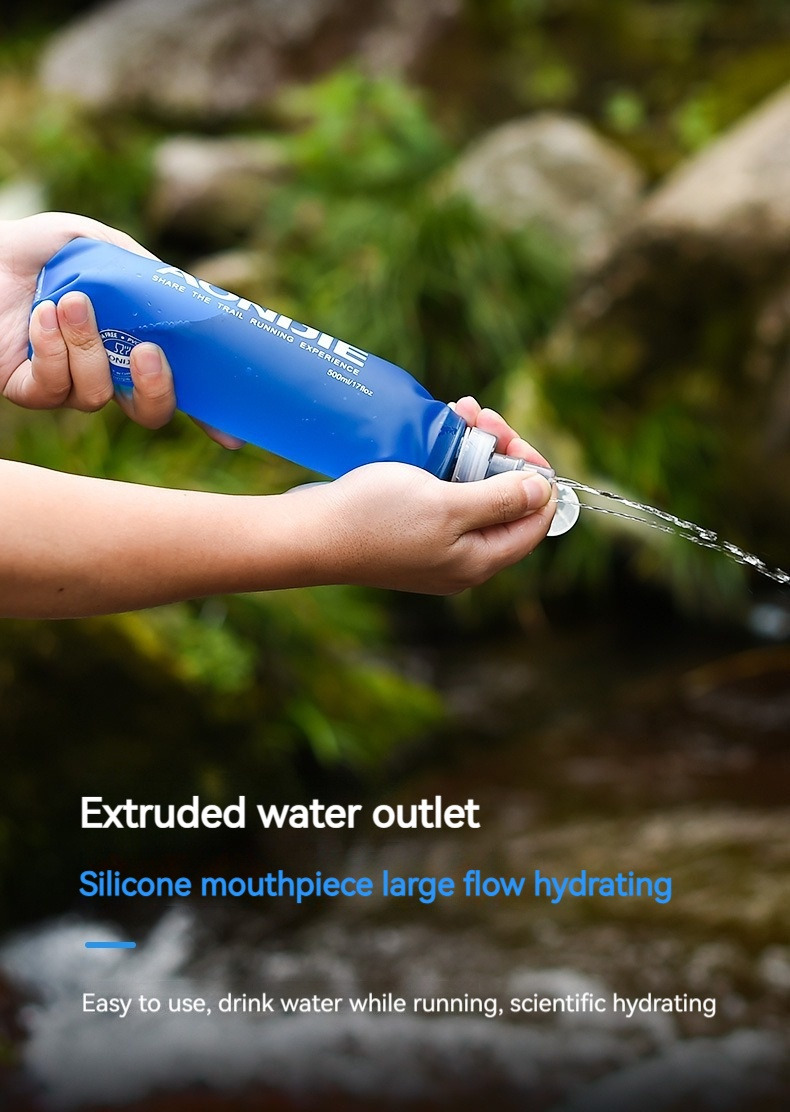 AONIJIE SD09 170ml 200ml 250ml 500mml 350ml 600ml Soft Flask Folding Water Bottle TPU for ...