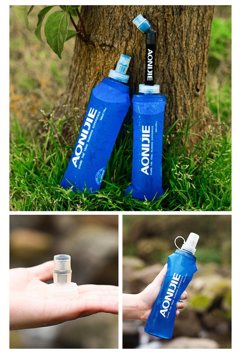 AONIJIE SD09 170ml 200ml 250ml 500mml 350ml 600ml Soft Flask Folding Water Bottle TPU for ...