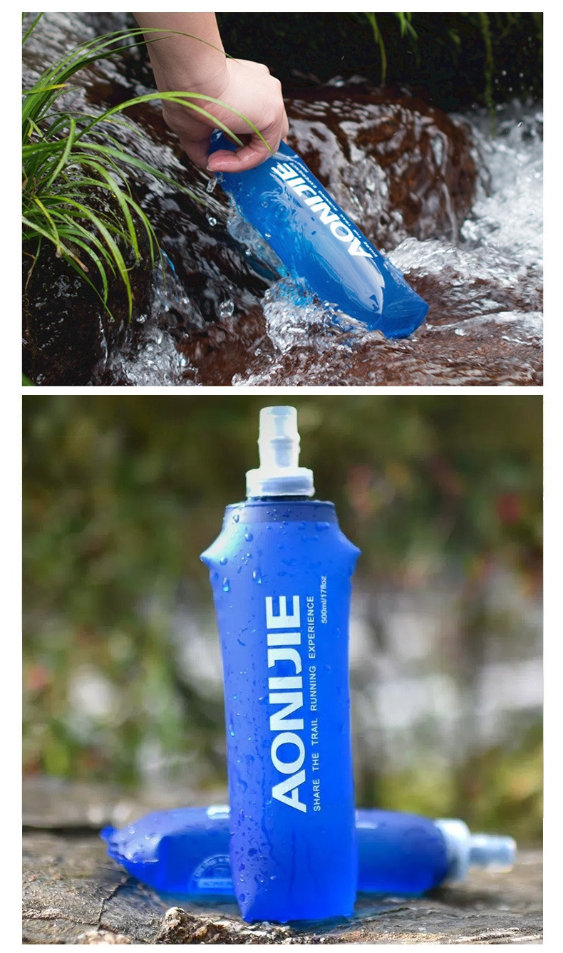 AONIJIE SD09 170ml 200ml 250ml 500mml 350ml 600ml Soft Flask Folding Water Bottle TPU for ...