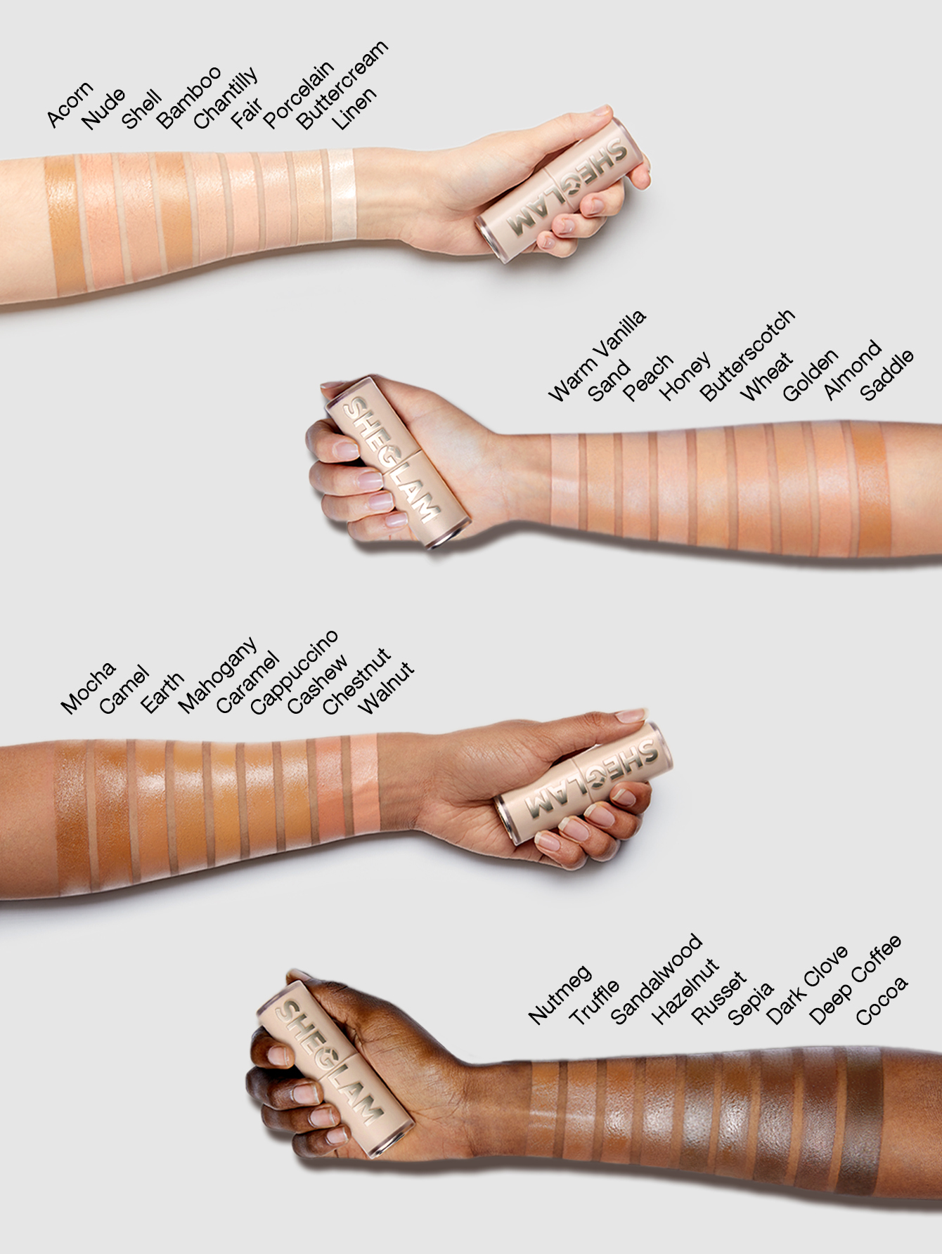 SHEGLAM Skin Magnet High Coverage Foundation Stick Sample(ONLY 3g)-Long ...