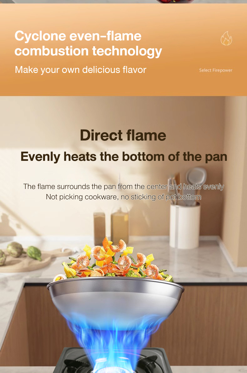 Single Gas Stove burner gas stove home Stainless steel tabletop stove ...