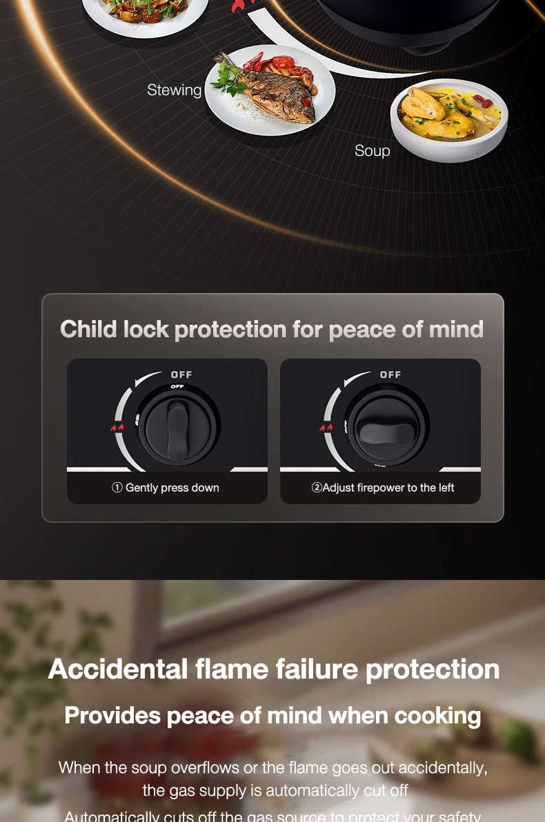 Single Gas Stove burner gas stove home Stainless steel tabletop stove single burner gas Non ...