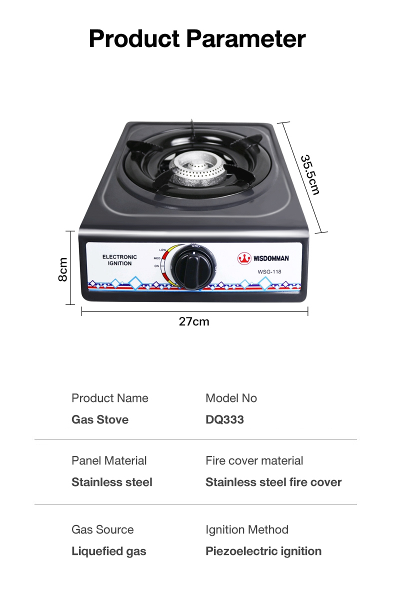 Single Gas Stove burner gas stove home Stainless steel tabletop stove ...