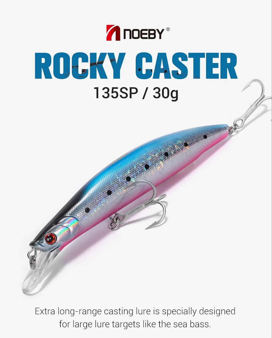 Noeby Fishing Lures Suspending Minnow 135mm 30g Swimbait Wobblers ...