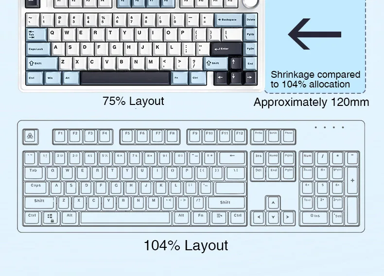 【Local Delivery】Aula F75 Mechanical Keyboard 80 Key with Gasket ...