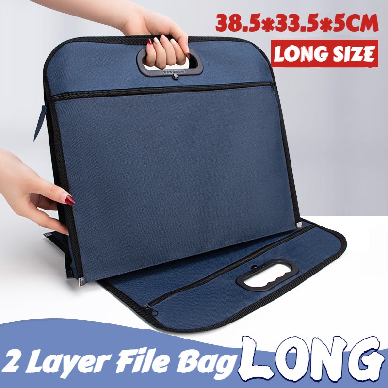 Long Documents Organizer File Organizer File Bag 2 Layer Large Capacity ...