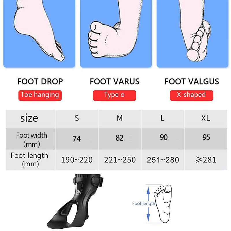 Drop Foot Brace Orthosis Drop Foot Ankle Support with Comfortable ...