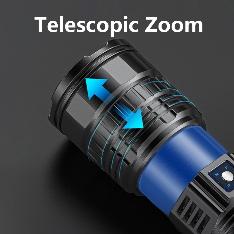 Smiling Shark SD6000 Flashlight Super Bright M80 10000LM 4Mode Type-c ...