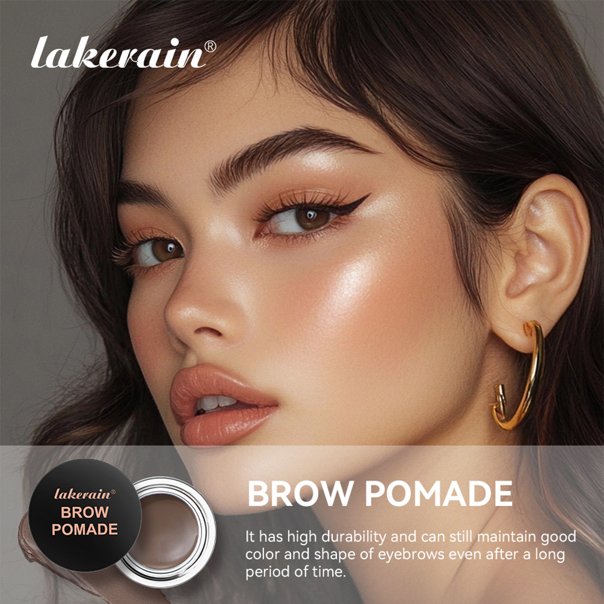 Lakerain Brow Pomade, Eyebrow Cream, Waterproof and Sweatproof, Long ...