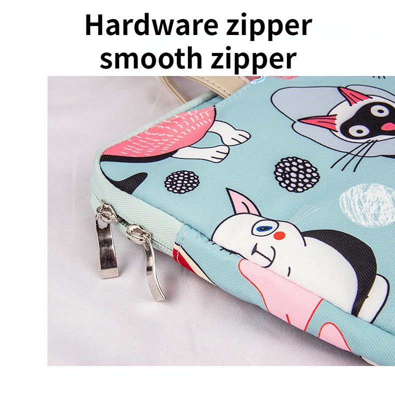 Cute Cartoon Cat Laptop Bag, 13/14-inch for Ultrabooks, 15/16-inch ...