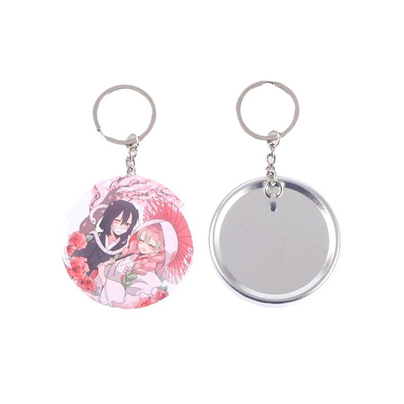 DC108 44mm 58mm Machine+mould+100pcs keychain DIY button badge keychain ...