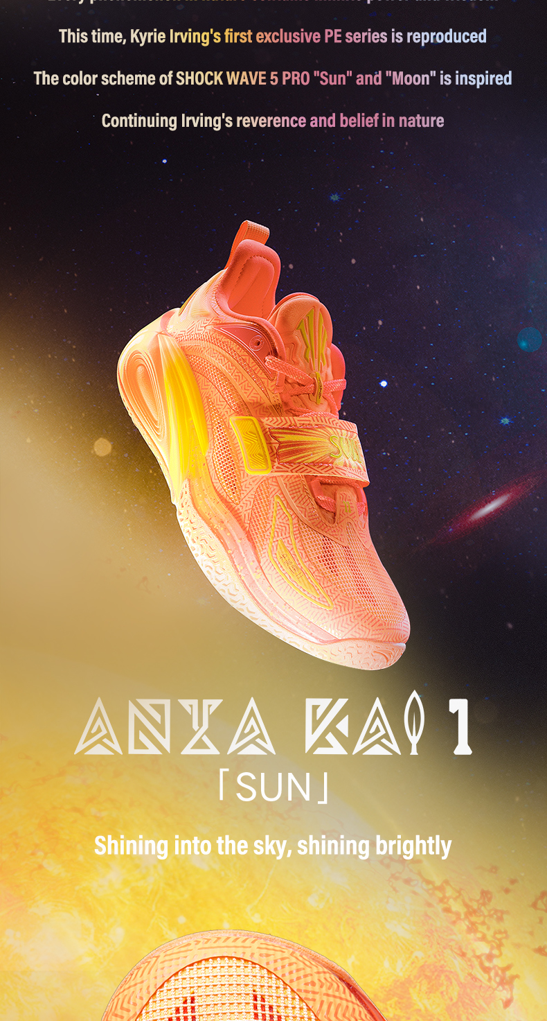 [Kyrie Irving] ANTA Men KAI 1 Sun & Moon Basketball Shoes Cushioning ...