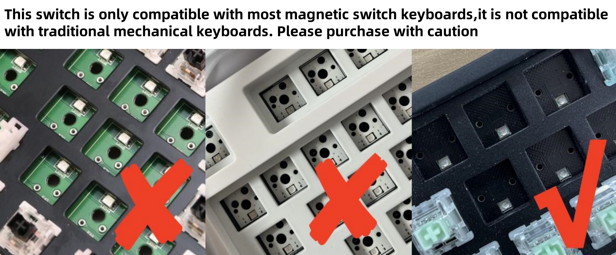 Haimu ICE Jade Magnetic Gaming Keyboard Switch Pro 2 Pin Linear Factory ...