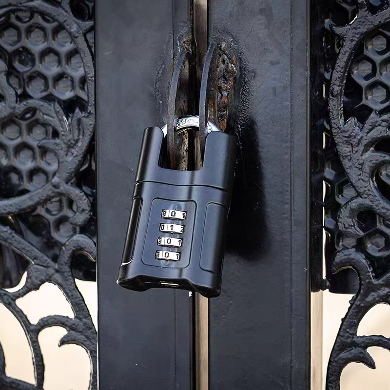 Heavy Duty Padlock Big Padlock 4 Digit Password Lock High Security ...