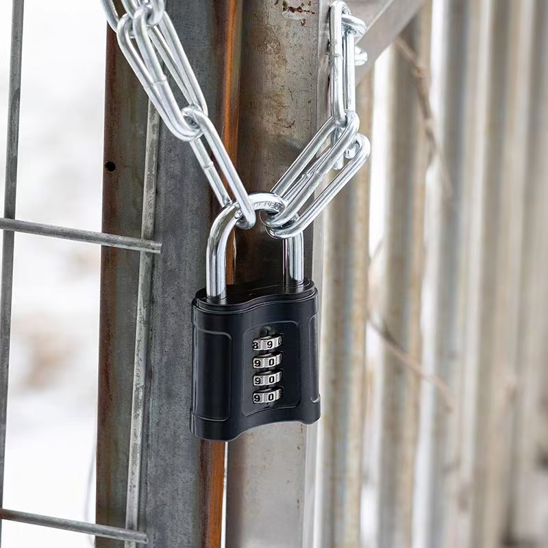 Heavy Duty Padlock Big Padlock 4 Digit Password Lock High Security ...