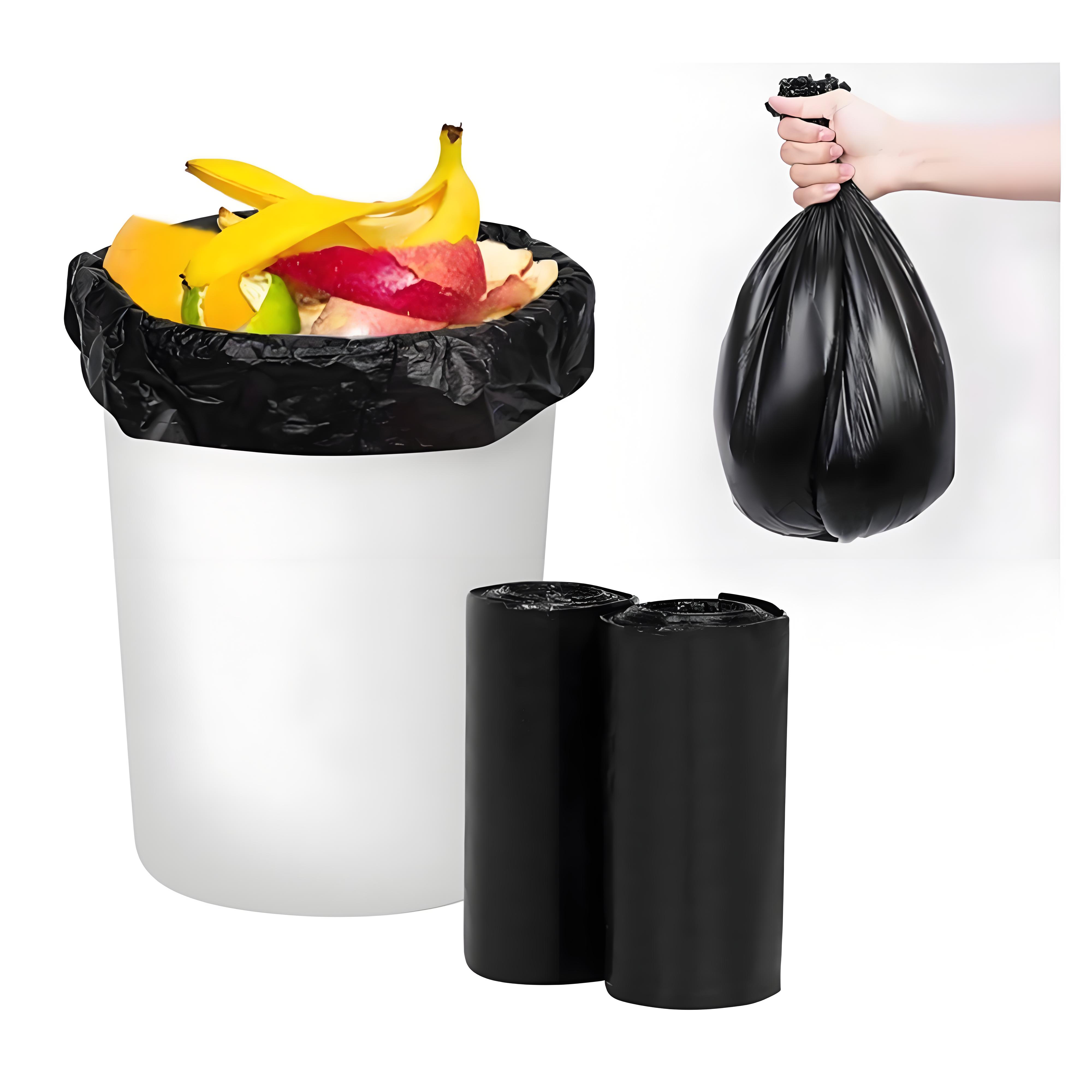 COCOCUBBY Drawstring Barbage Bag Disposable Plastic Barbage Bag Black ...