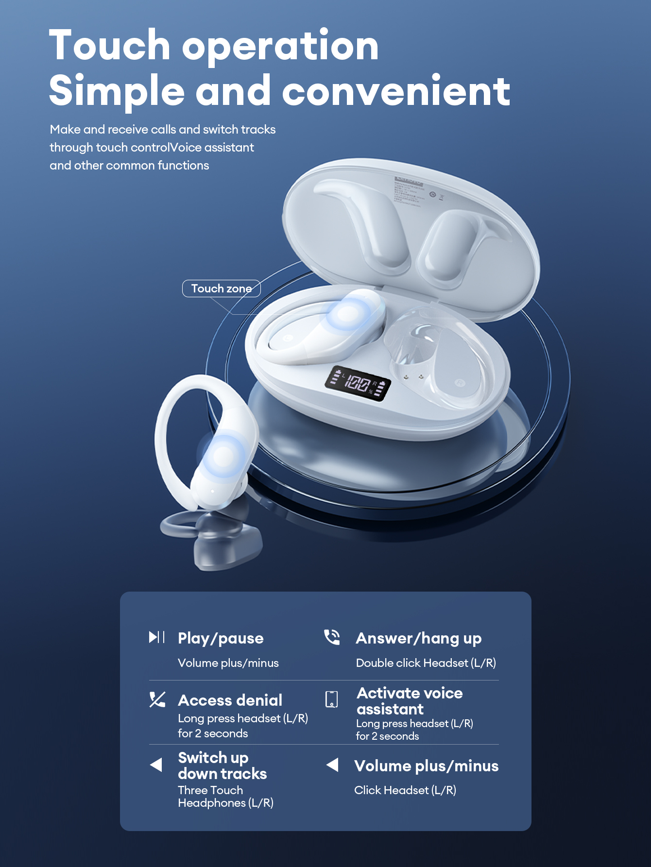 Lenovo XT55 Bluetooth Earphones HIFI Stereo Surround 45H Playtime IPX5 ...