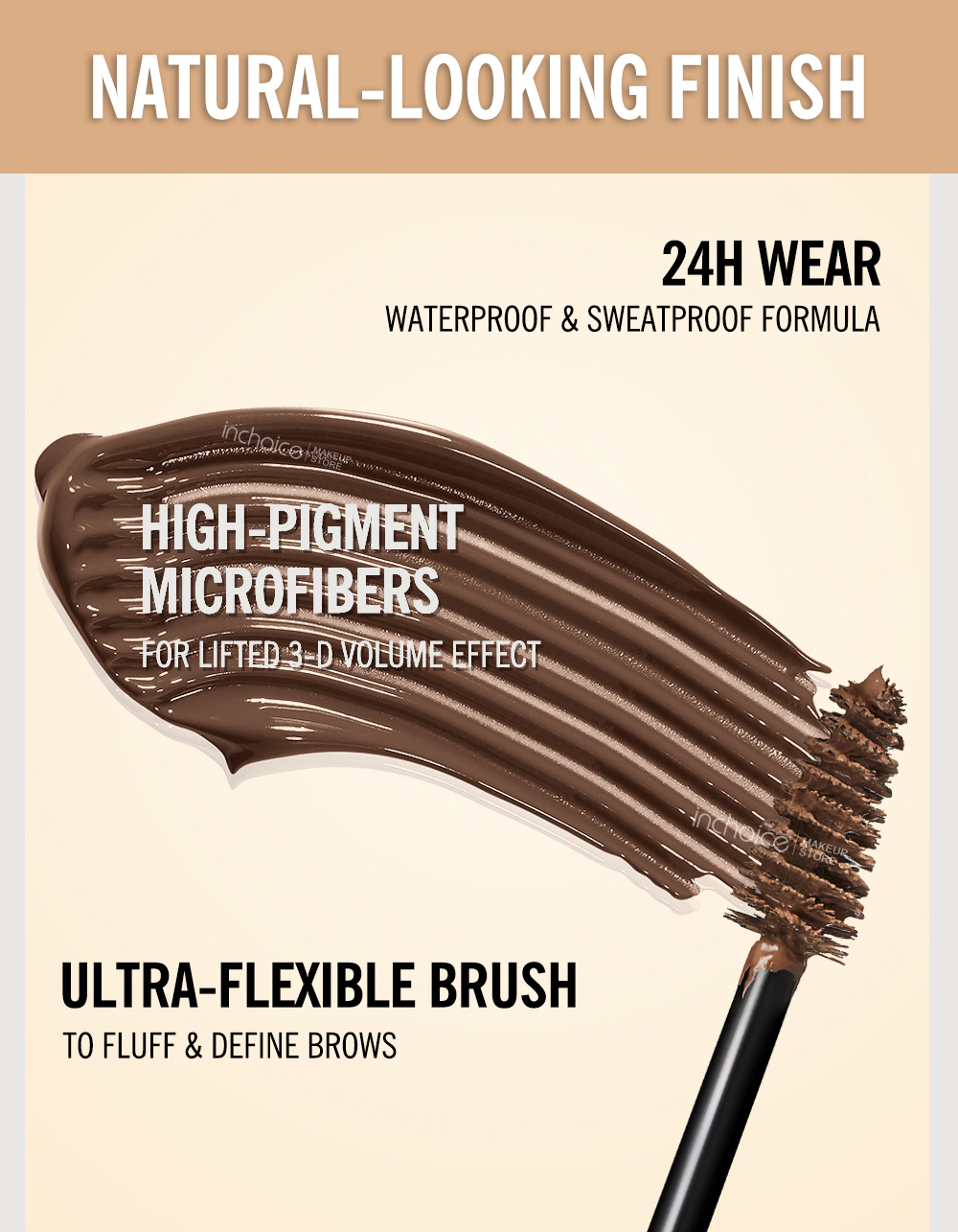 Waterproof Eyebrow Gel with Brush Matte Tinted Dye 24HR Long Lasting Natural Brows Makeup Kit ...