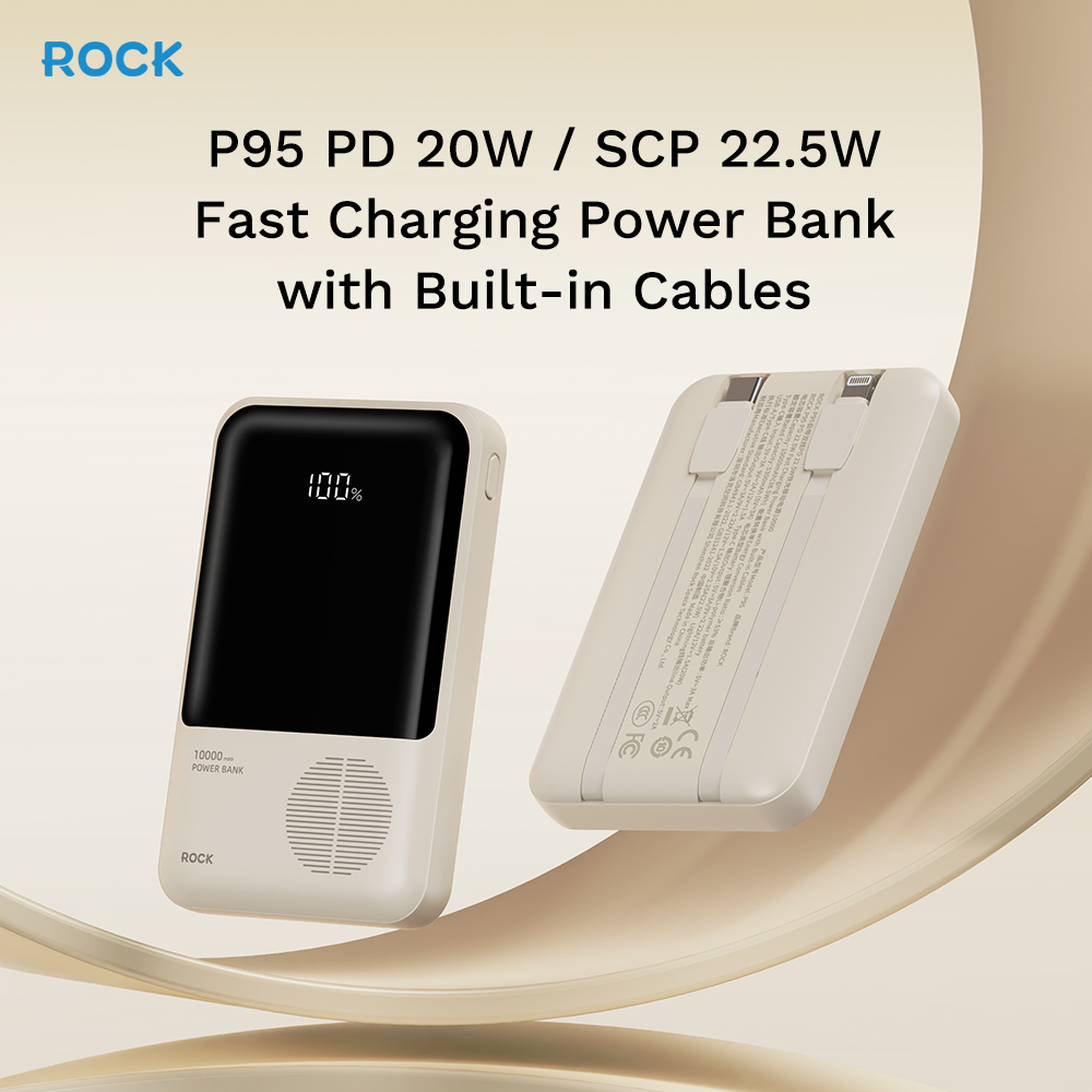 Rock Space P95 10000mAh/P99 20000mAh PD22.5W Fast Charging Powerbank ...