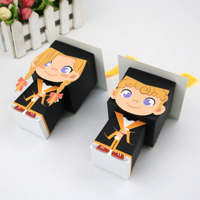 Graduation Candy Box 3D Boy Girl Gift Box Souvenirs Doctor Hat Box ...