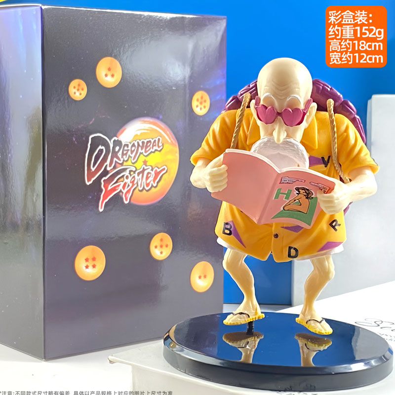 8 Styles Dragon Ball Z Anime Figure Biye gesture lecherous Master Roshi ...