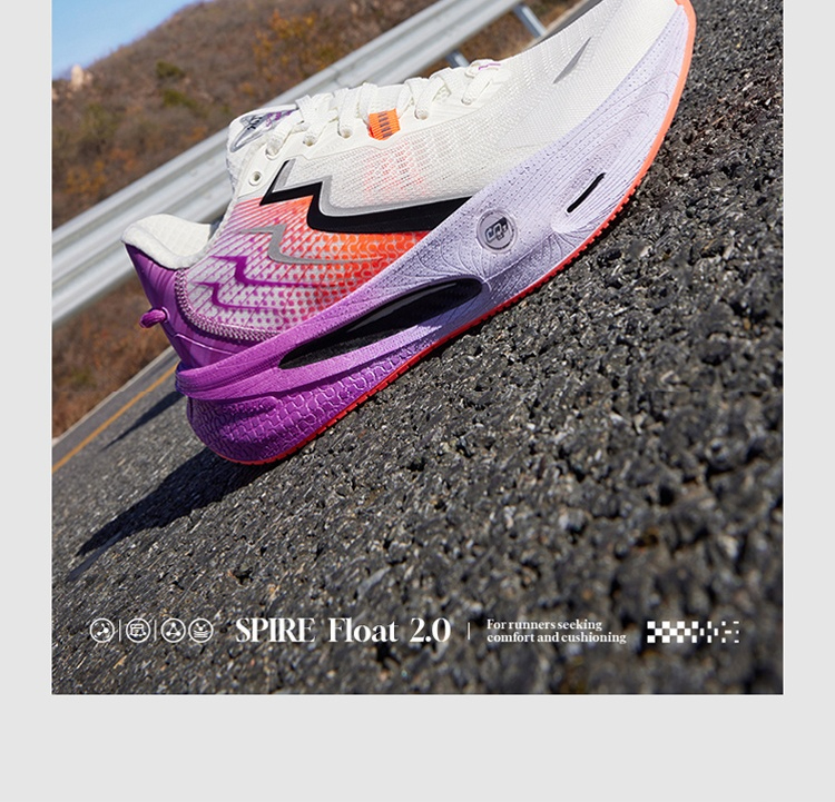 361 Degrees Spire Float Ⅱ Men Running Shoes Comfortable Cushioning ...