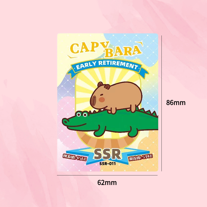 Capybara card Rare SSR/SER/EX card game Cute cartoon kapibara anime ...