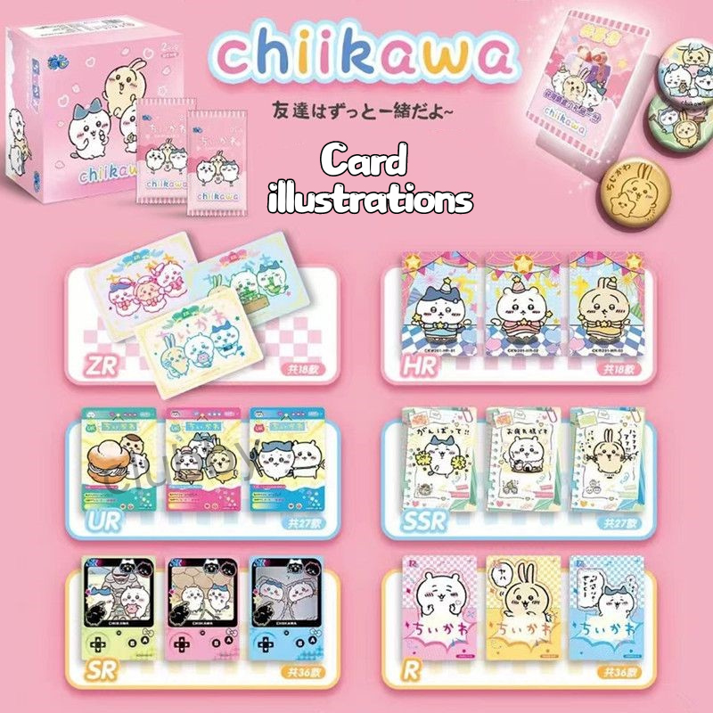 Chiikawa thick Card Usagi Hachiware Rare SR/SRR/AR/CR card game anime ...