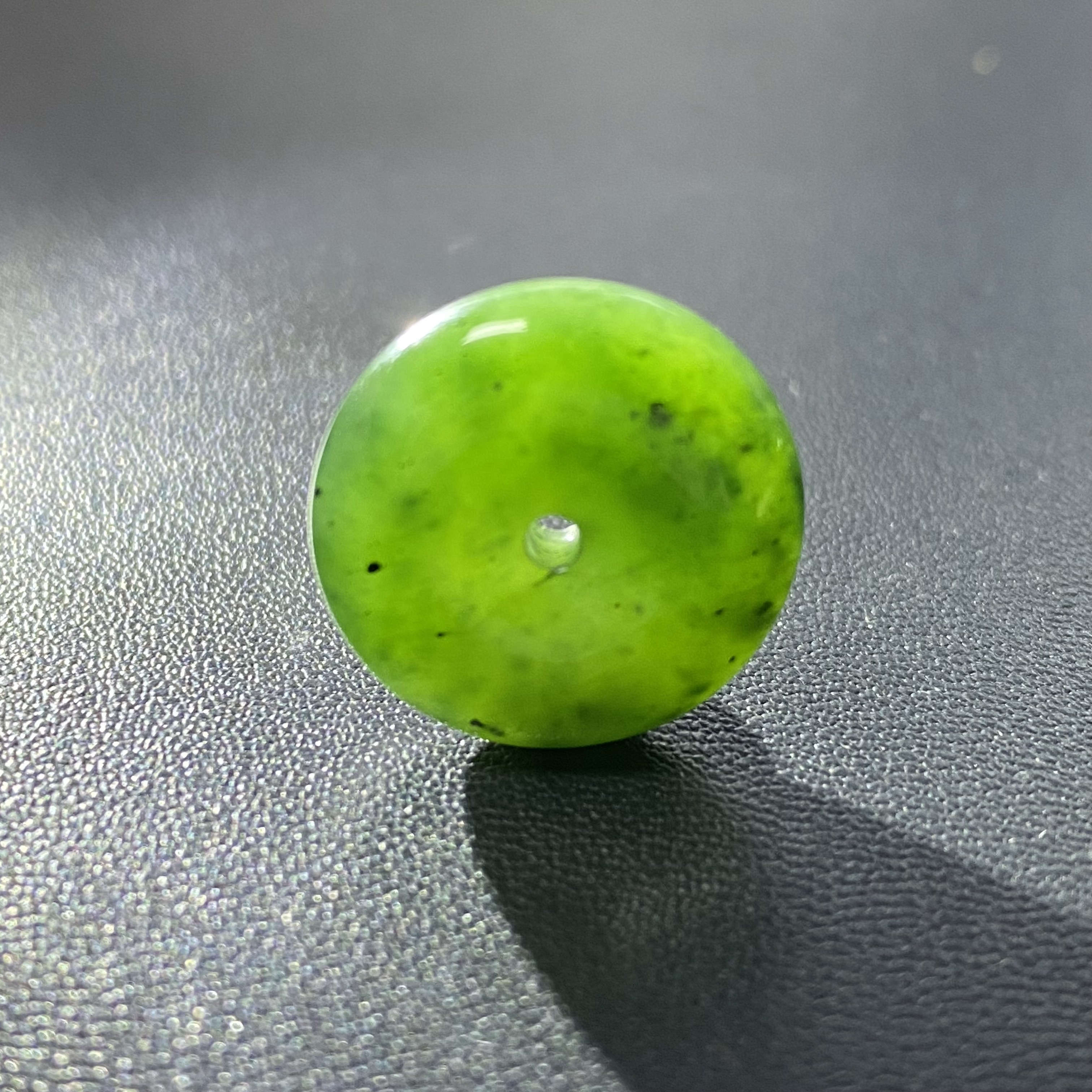 HANLE natural high quality hetian yu donut pendant (without chain) with ...