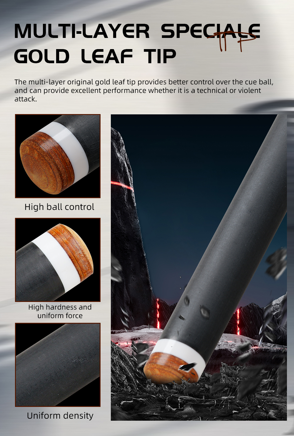 KONLLEN Carbon Fiber Pool Cue AXA Series Handmade Inlay Cues Stick for ...