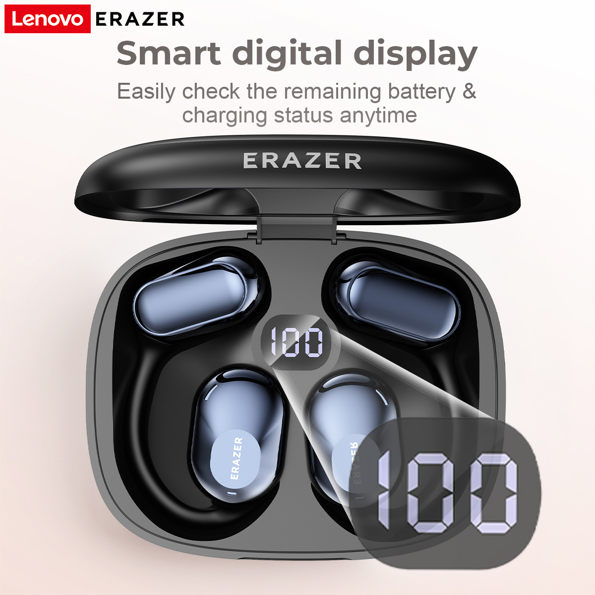 Lenovo ERAZER X10 Bluetooth Earbuds Open Ear Wireless Earphone Sports ...