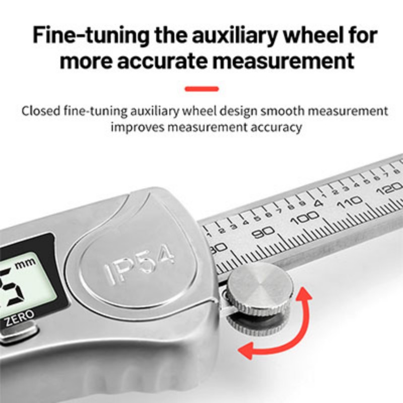 150mm Vernier Calipers Measuring Tool Digital HD OLED Display Stainless ...