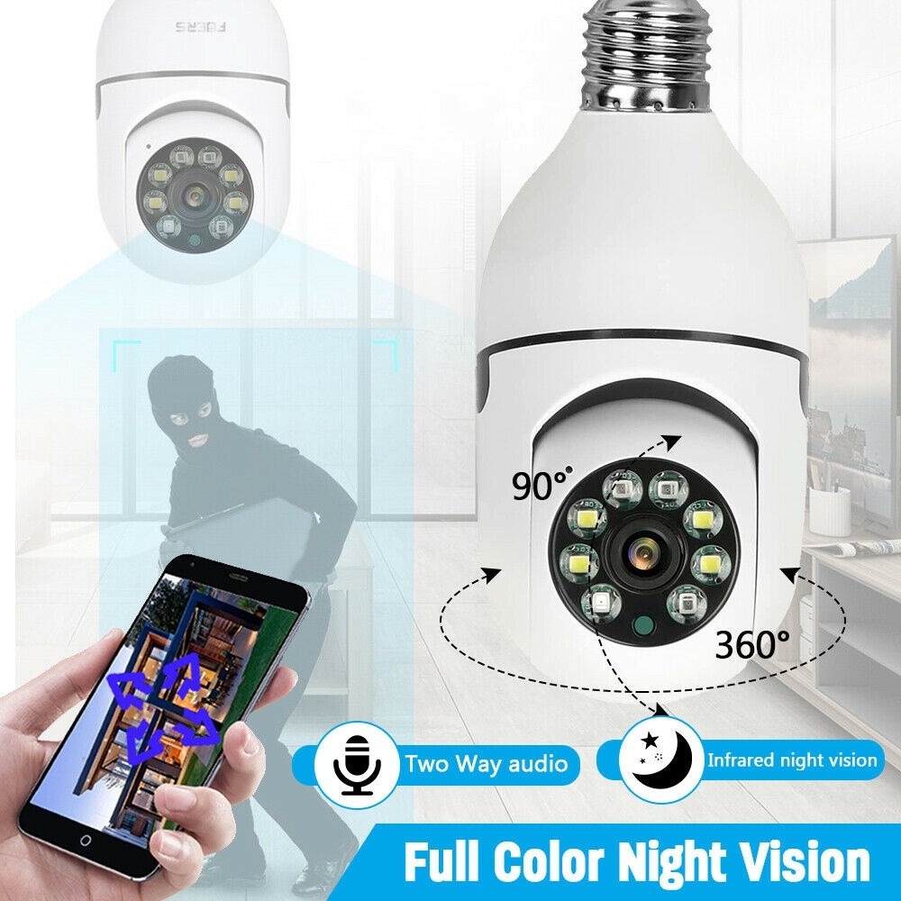 360-Degree WiFi Security Camera with Voice Control for Mobile ...