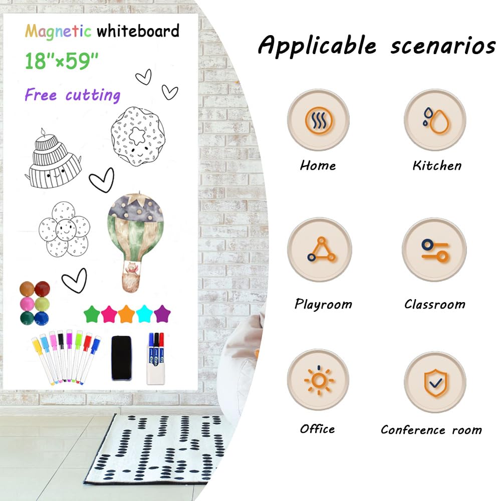 Whiteboard stickers magnetic dry erase Whiteboard stickers office and ...
