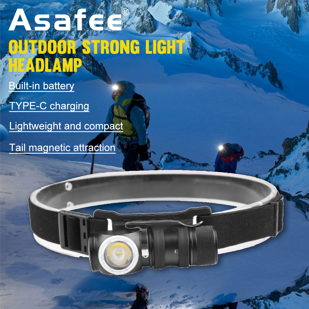 Asafee 6603 600LM Headlight Can be Disassembled Flashlight With Pen ...