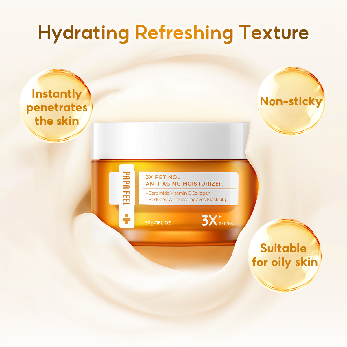 PAPA FEEL【3X Retinol Set】Anti Aging Cream + Firming Skin Essence | Fade ...