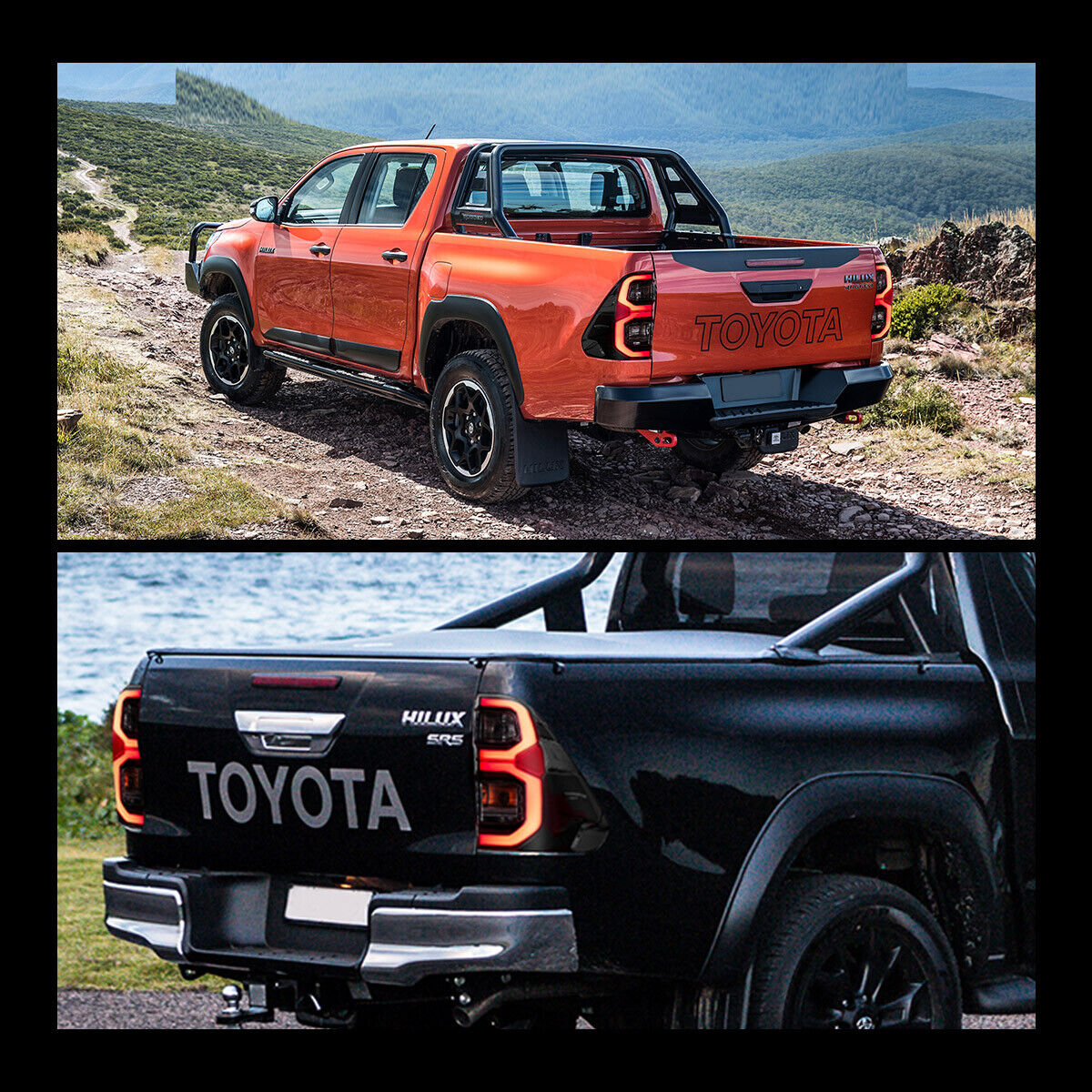 A SET REVO Taillight Assembly Toyota Hilux 2016 - 2024 revo Conquest GR ...