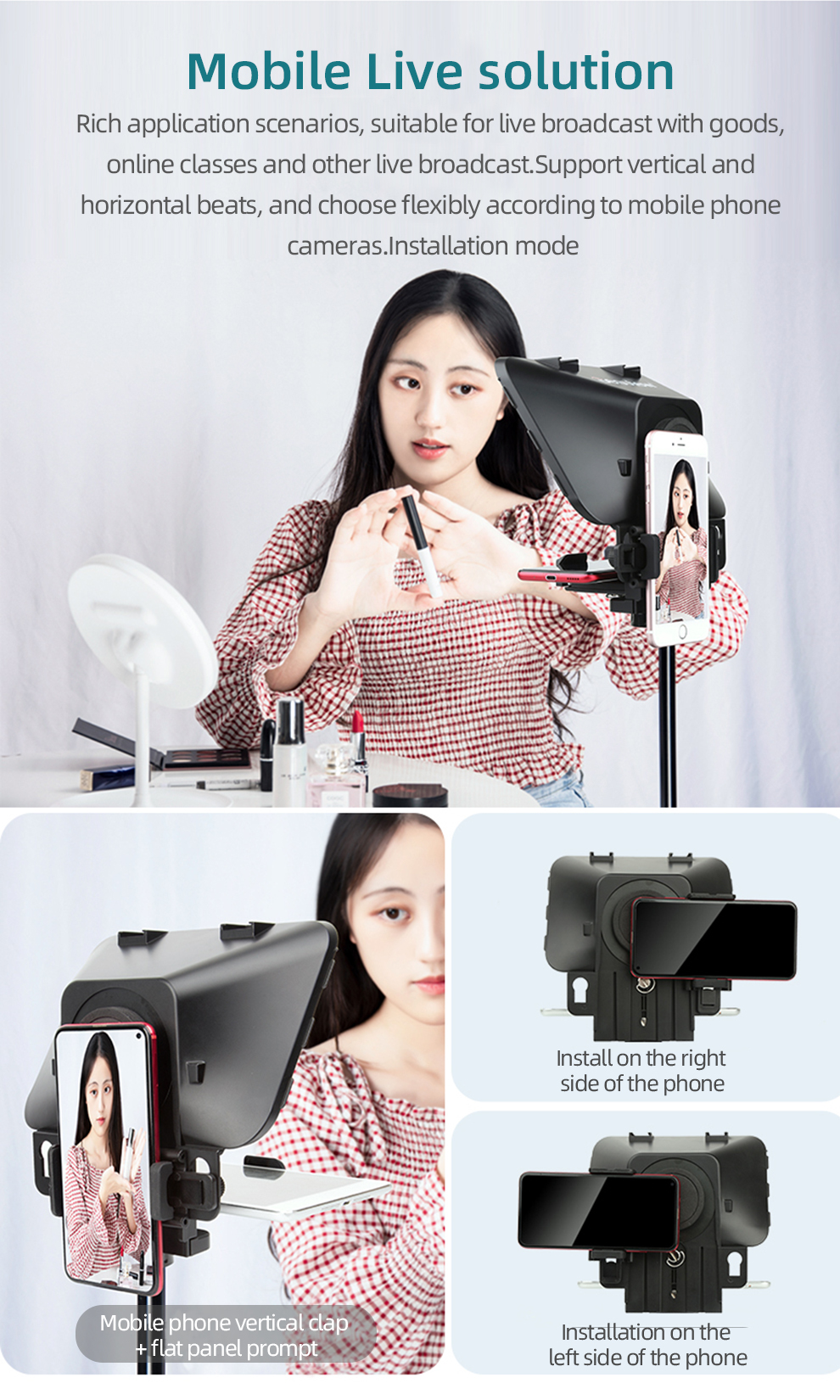 Bestview T3 Big Screen Prompter Professional Interview Teleprompter ...