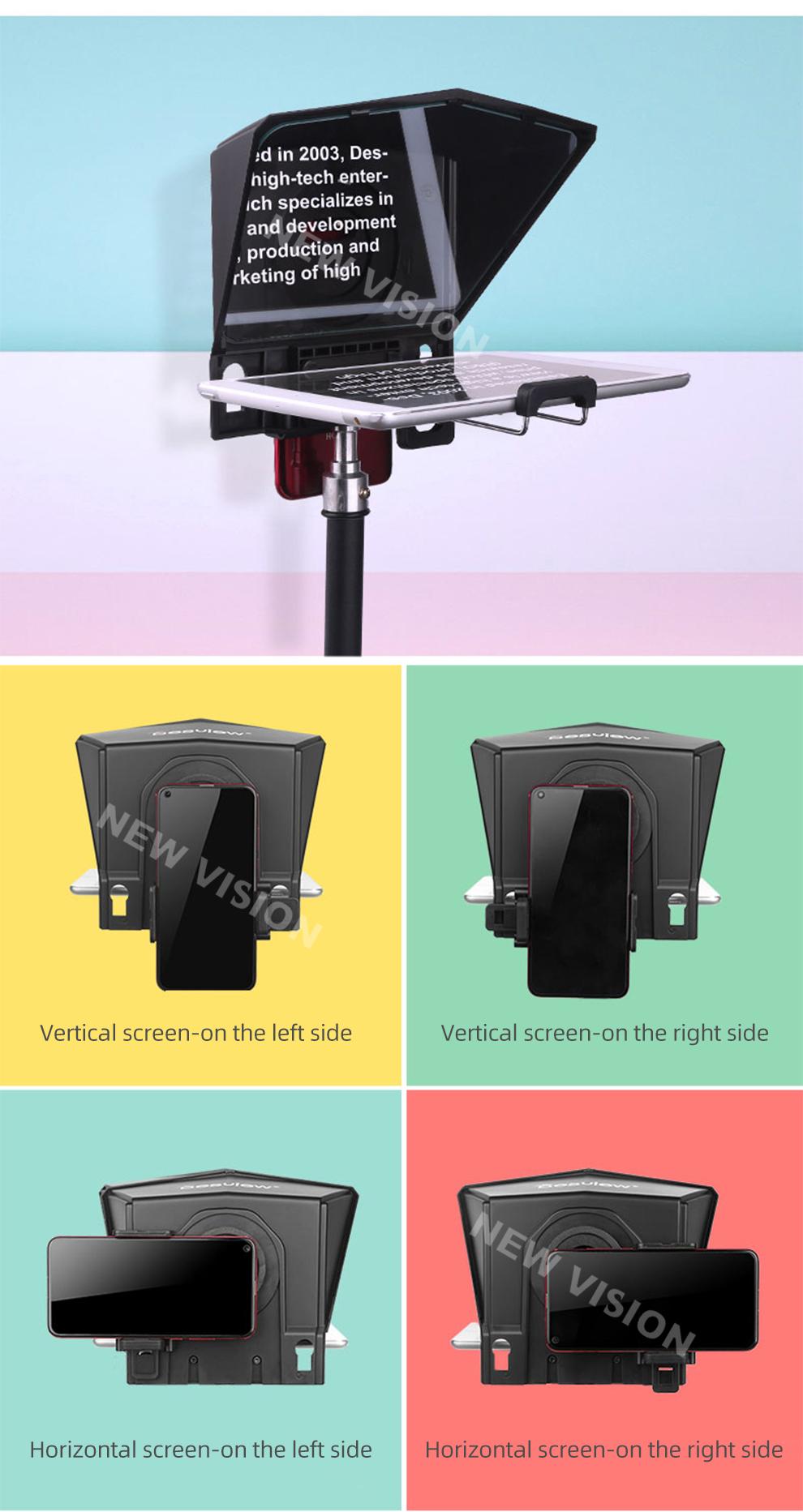 Bestview T2 Big Screen Prompter Professional Interview Teleprompter ...