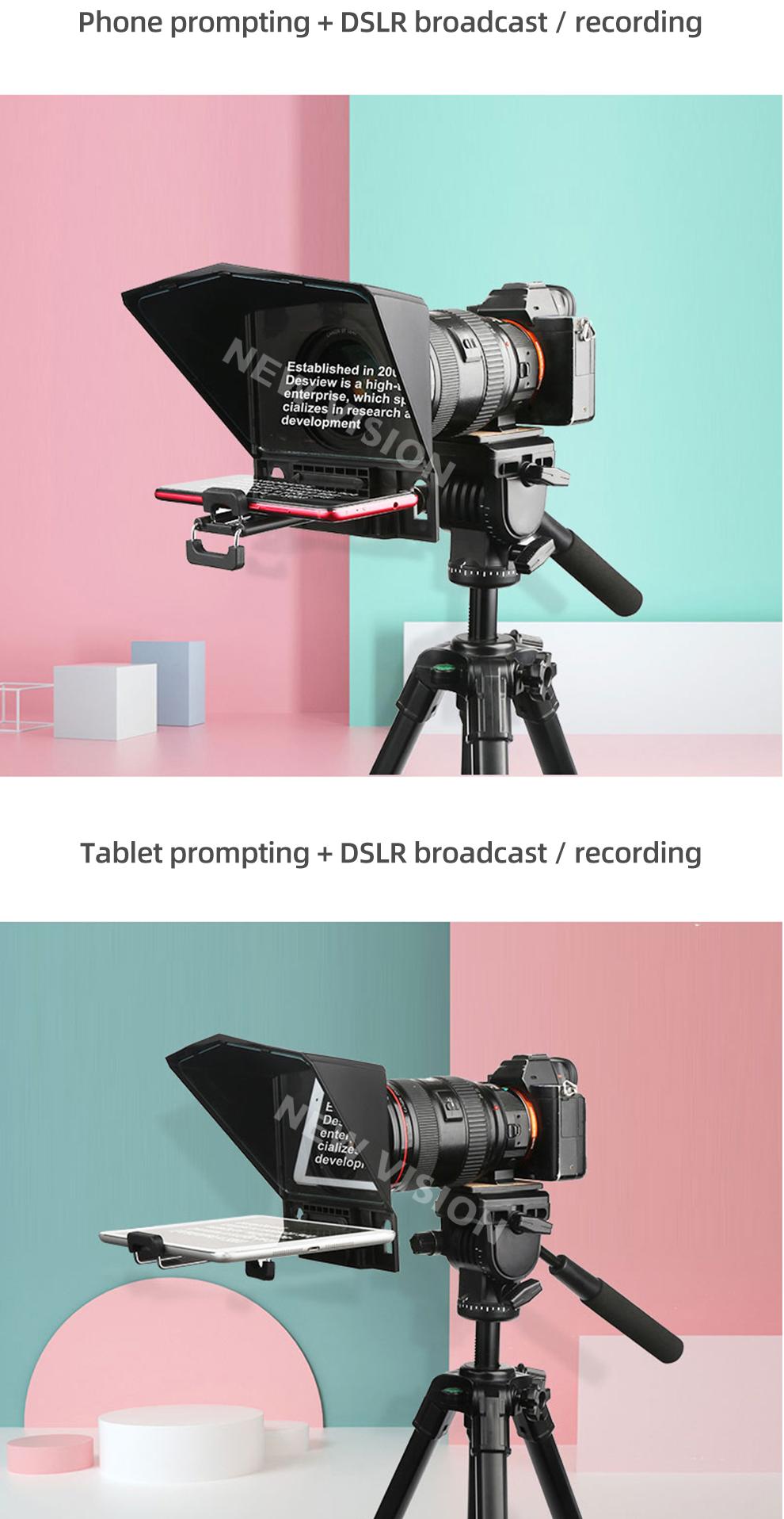 Bestview T2 Big Screen Prompter Professional Interview Teleprompter ...