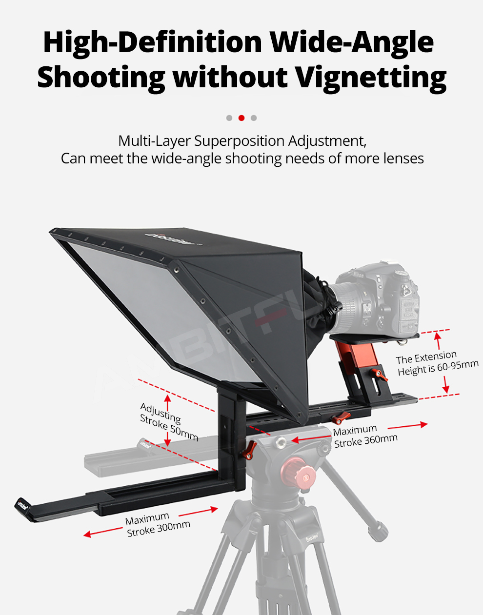 Desview TP170 Portable Teleprompter Universal for DSLR Camera Photo ...