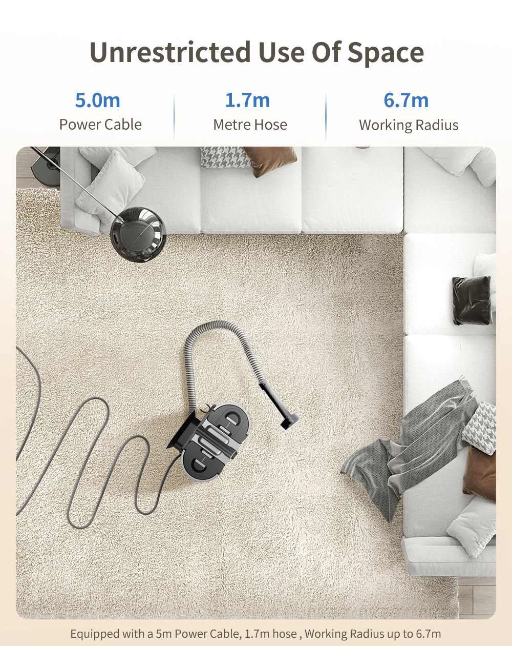 Simplus Wet and Dry Vacuum Cleaner for Carpet Sofa Multi-Purpose Fabric ...